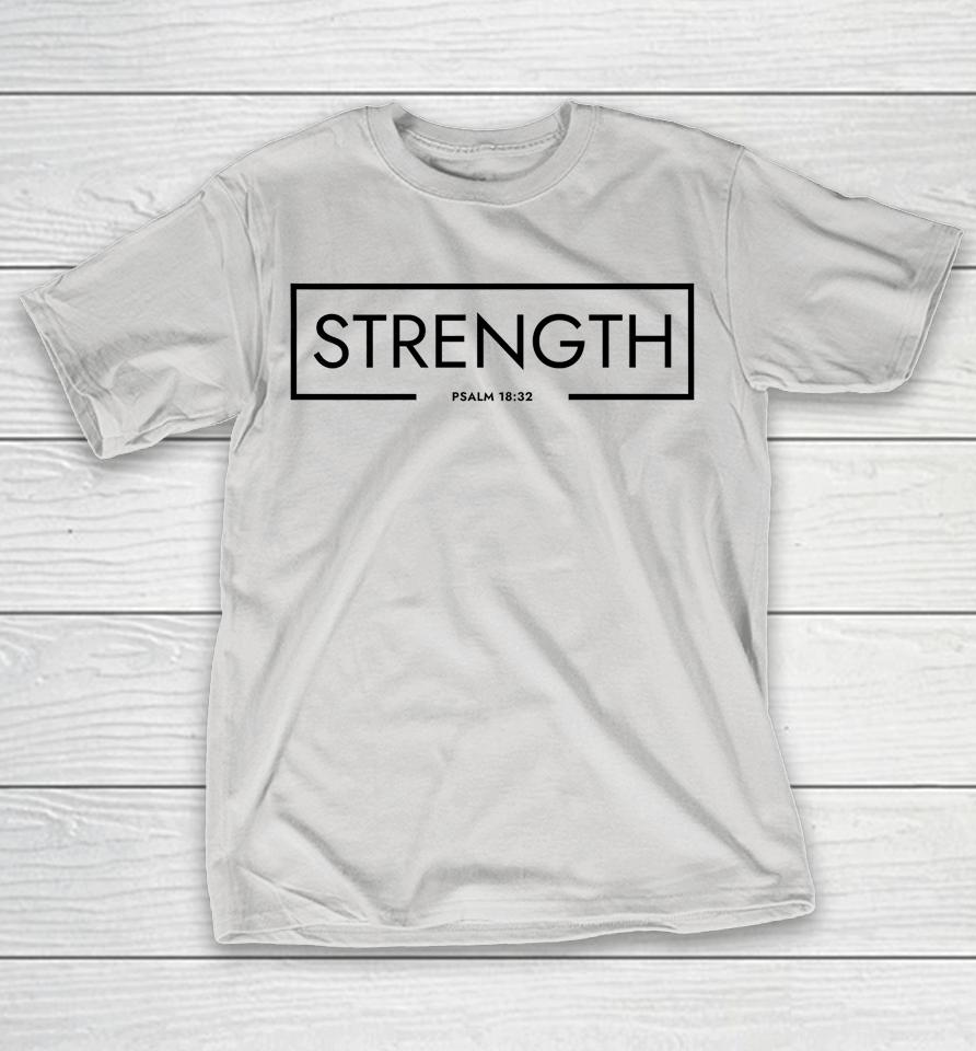 Strength Psalm 18 32 Christian Workout Shirts Woopytee Store strength-psalm-18-32-christian-workout-shirts-woopytee-store